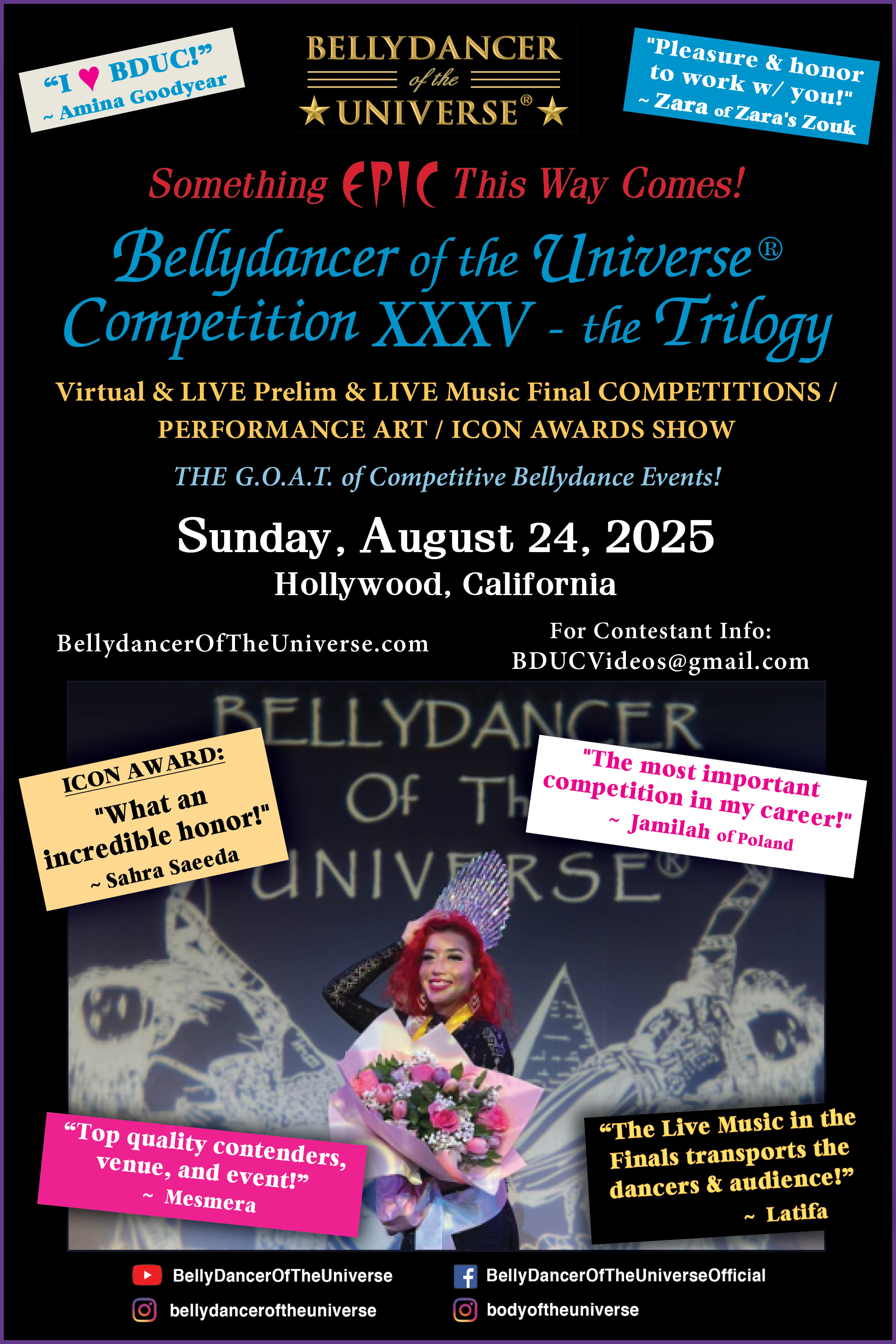 Bellydancer of the Universe® Competitions